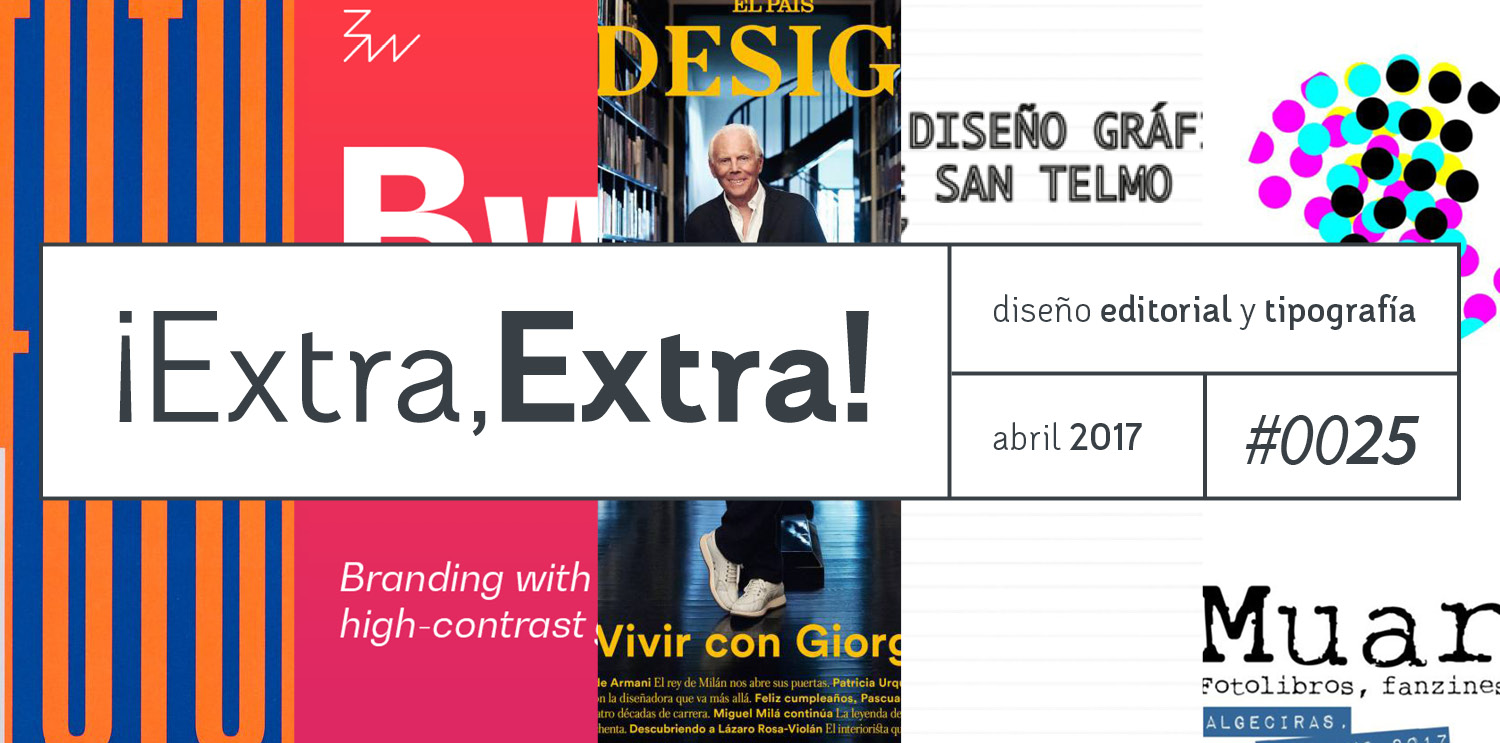 EXTRA EXTRA 25 | Rayitas Azules | Diseño Editorial y Tipografía