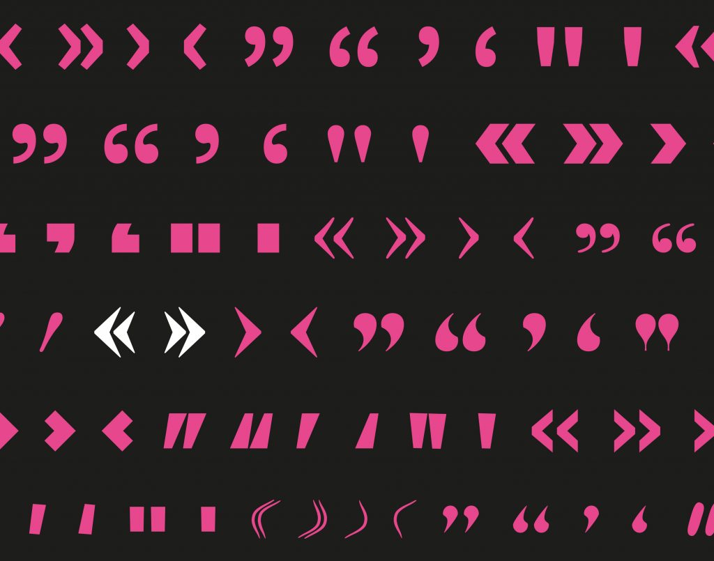 Las comillas latinas | Rayitas Azules | Diseño Editorial y Tipografía